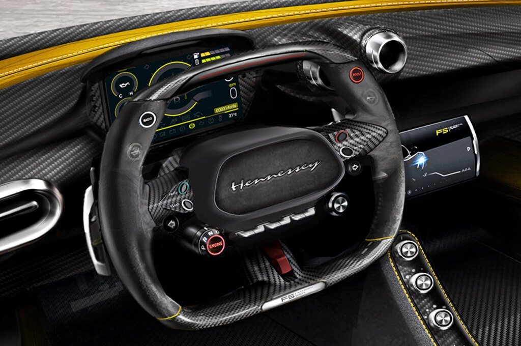 Hennessey Venom F5 has an Interior Looking Out of This World