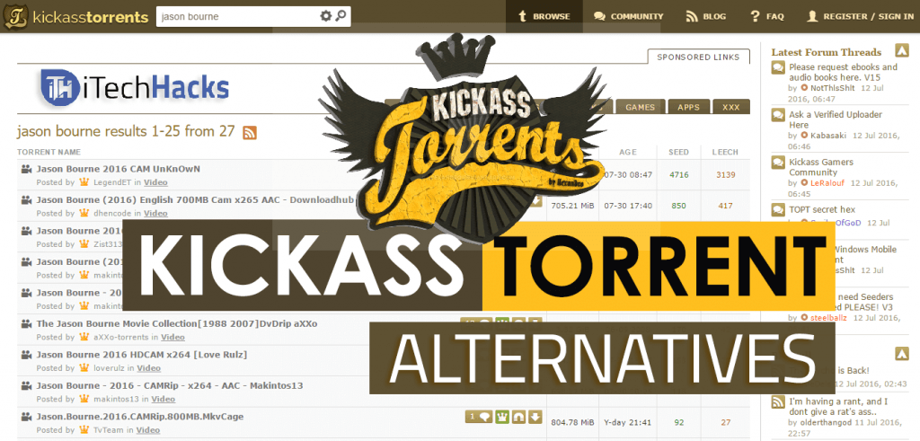KickassTorrents Alternatives You Can Conveniently Use This 2018